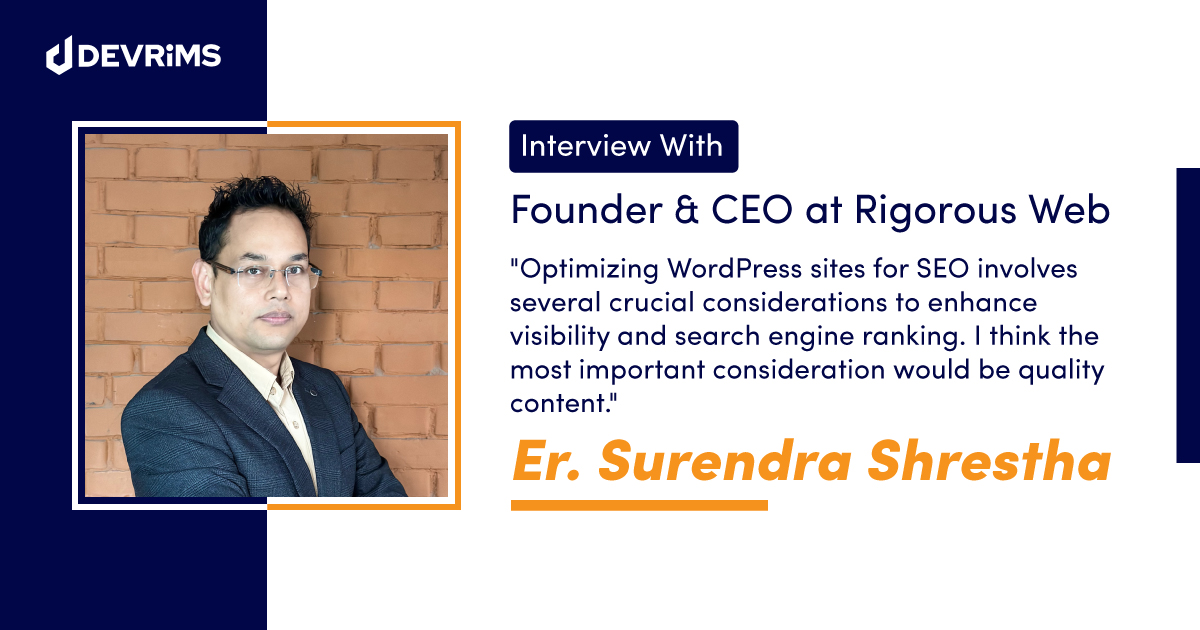 Devrims #TechTalk 0nn: Er. Surendra Shrestha