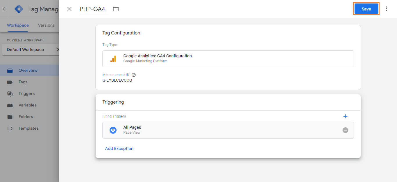 How to integrate PHP with GA4 using Google Tag Manager? - Devrims